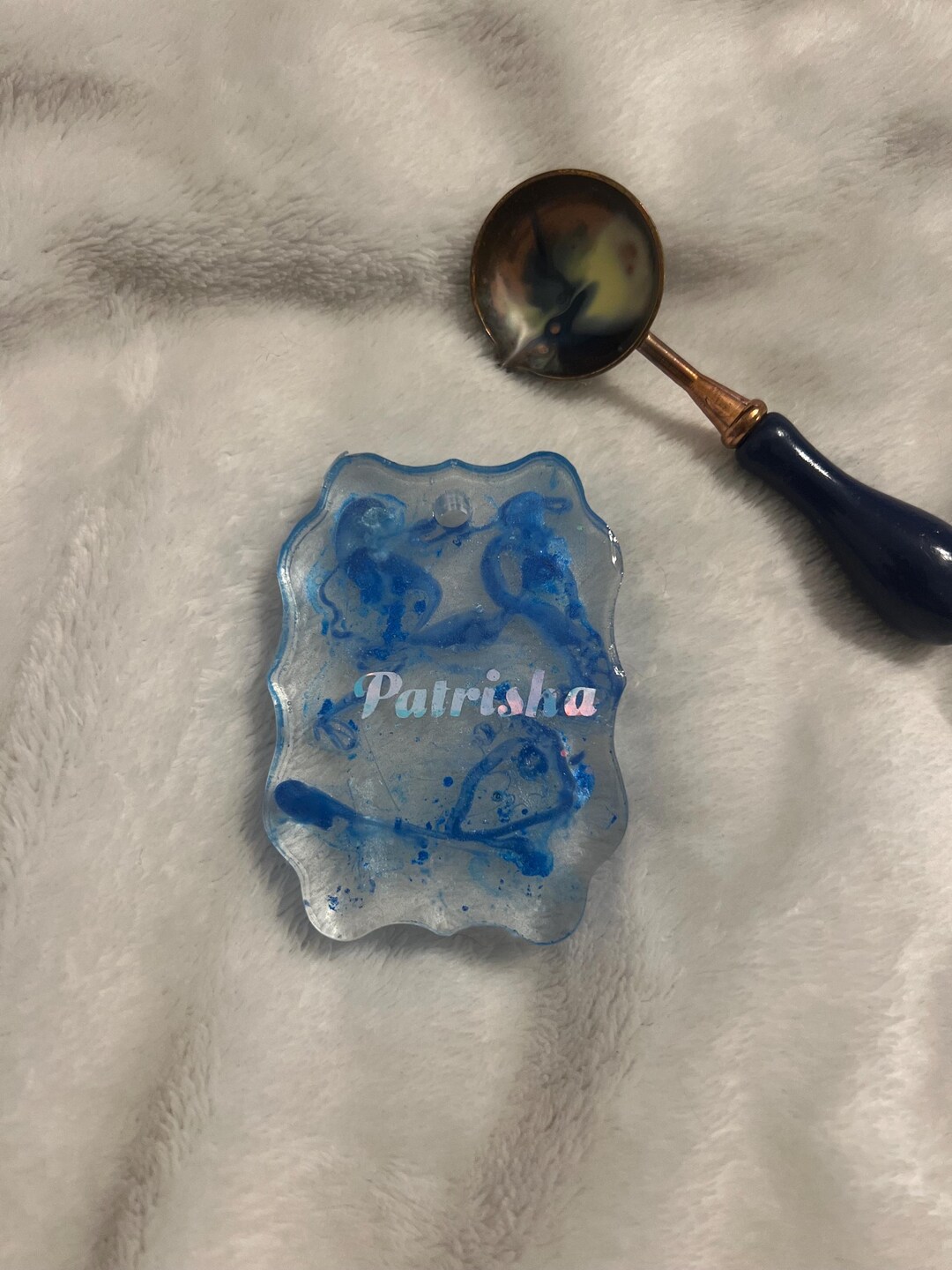 Customized Wax Swirl With Luminous Powder Personalized - Etsy