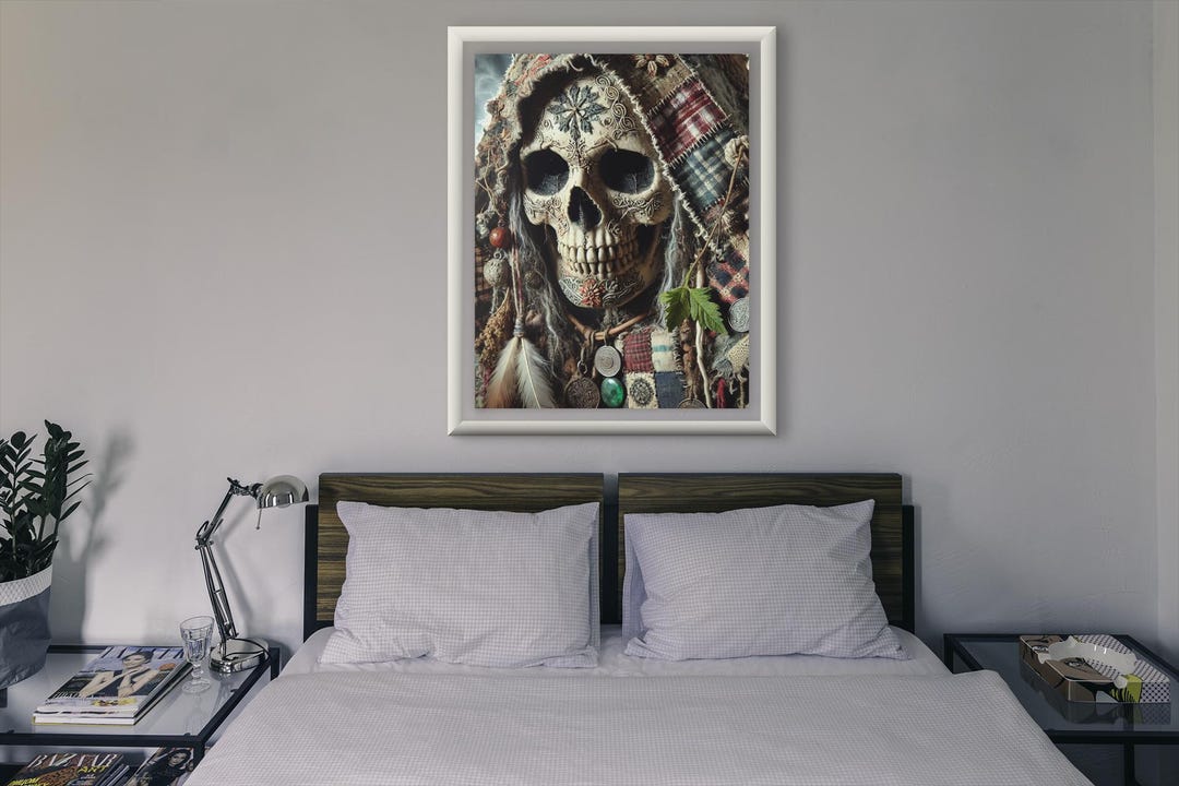 Appalachian Gothic Skull Art Print | Witchcraft Decor (digital Download ...