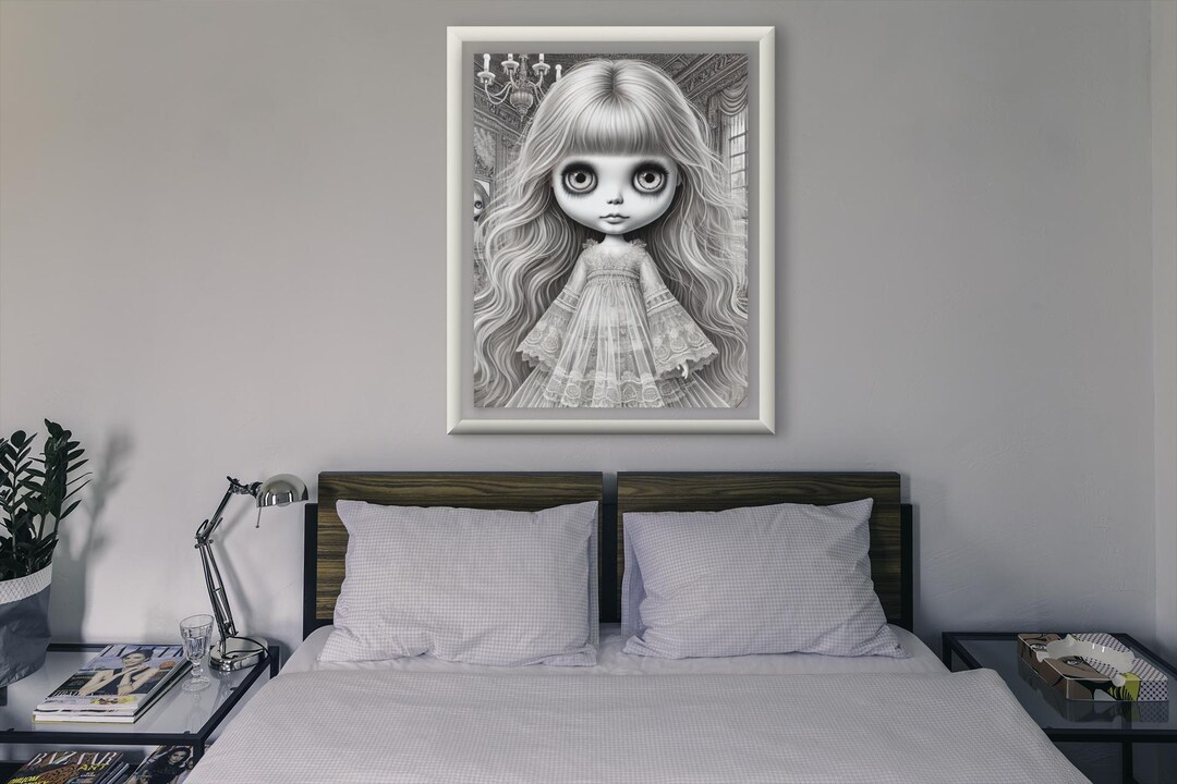 Ghost of the Manor House | Gothic Haunted Doll Art Print | Creepy Cute ...