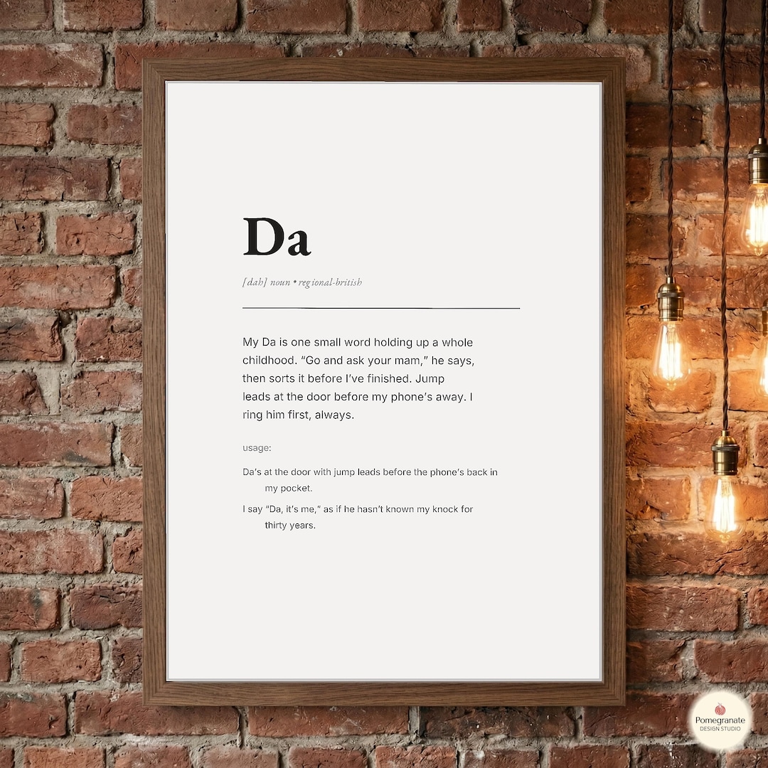 Da Definition Print: British Slang Wall Art (digital Download) - Etsy