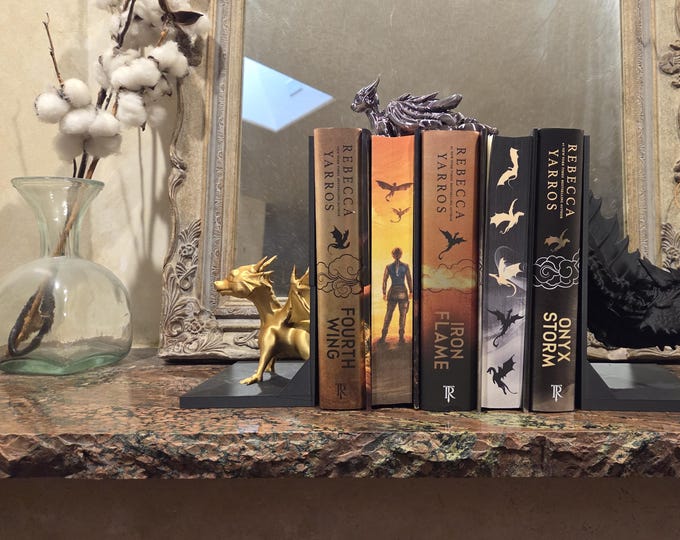 Fourth Wing Book Ends - Etsy