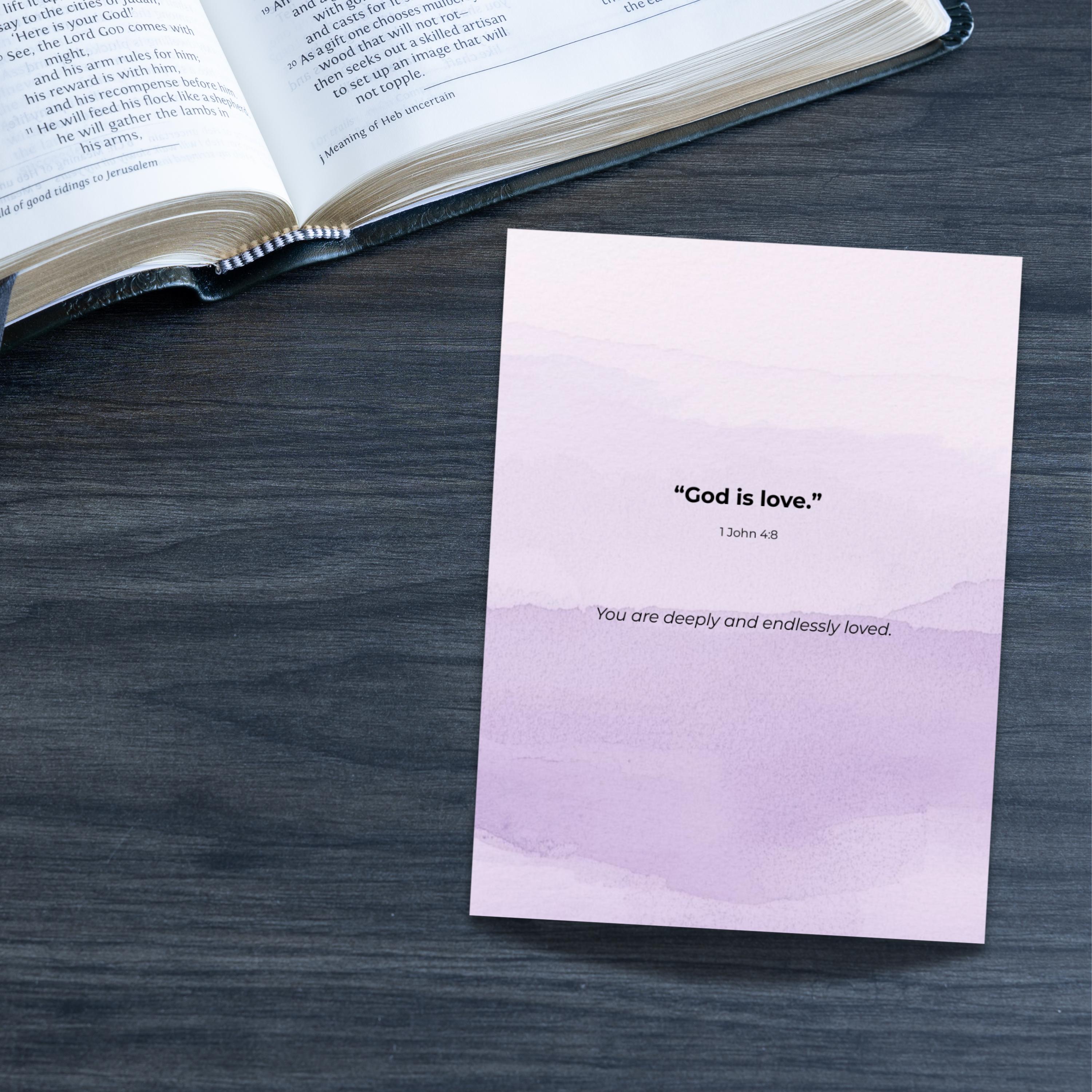 30 Bible Verse Cards Printable | Gentle Christian Encouragement | 3x4 ...