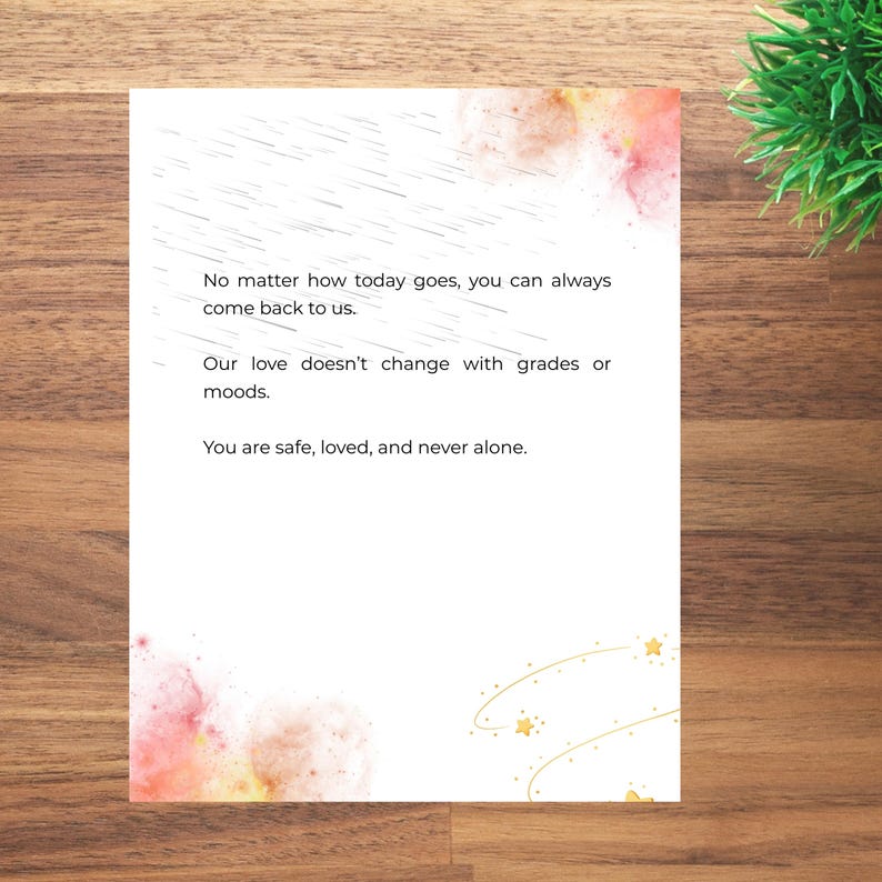 20 Positive Notes for Kids Printable | Encouraging Notes for School ...