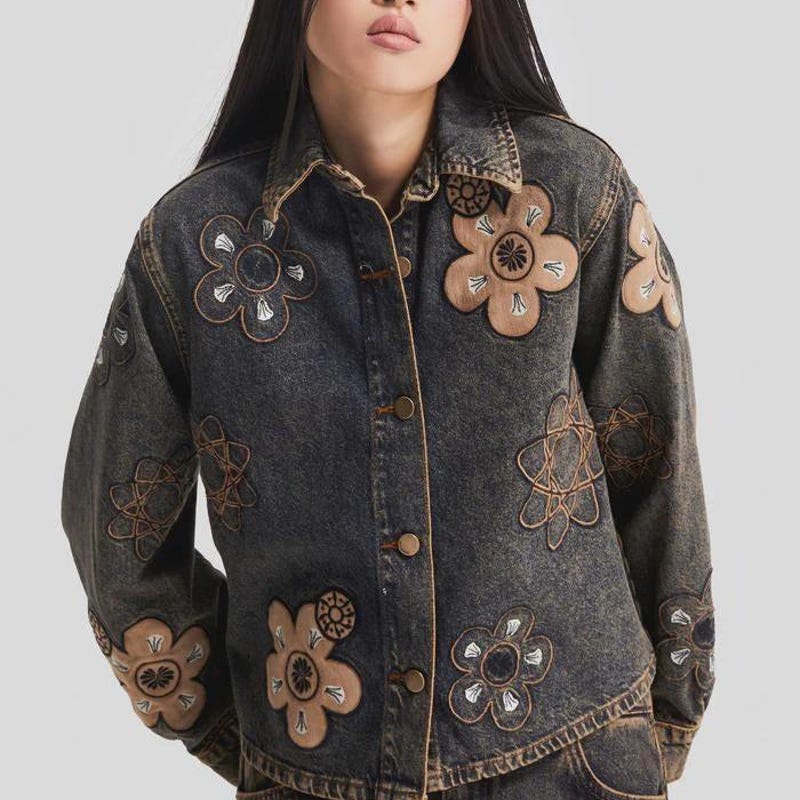 Hippie Jean Jacket - Etsy