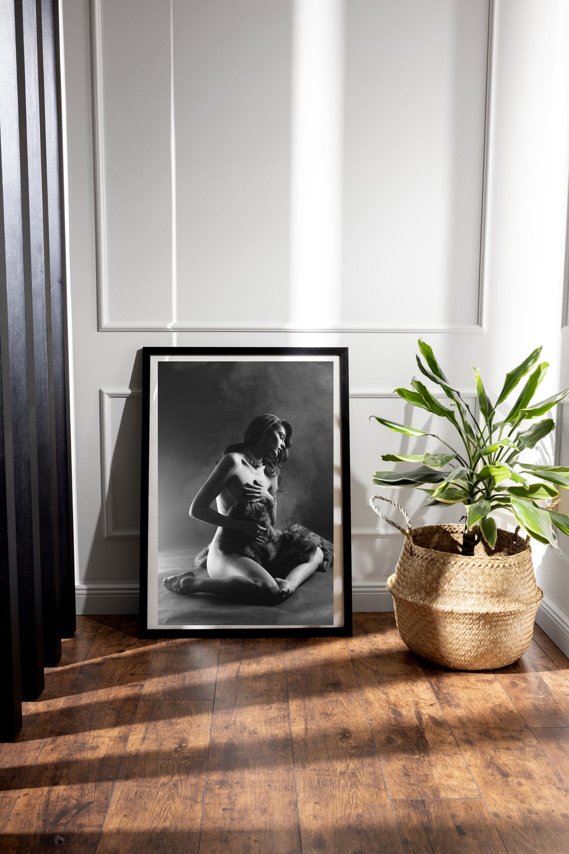 Minimalist Black and White Portrait Print Digital Download, Wall Art ...