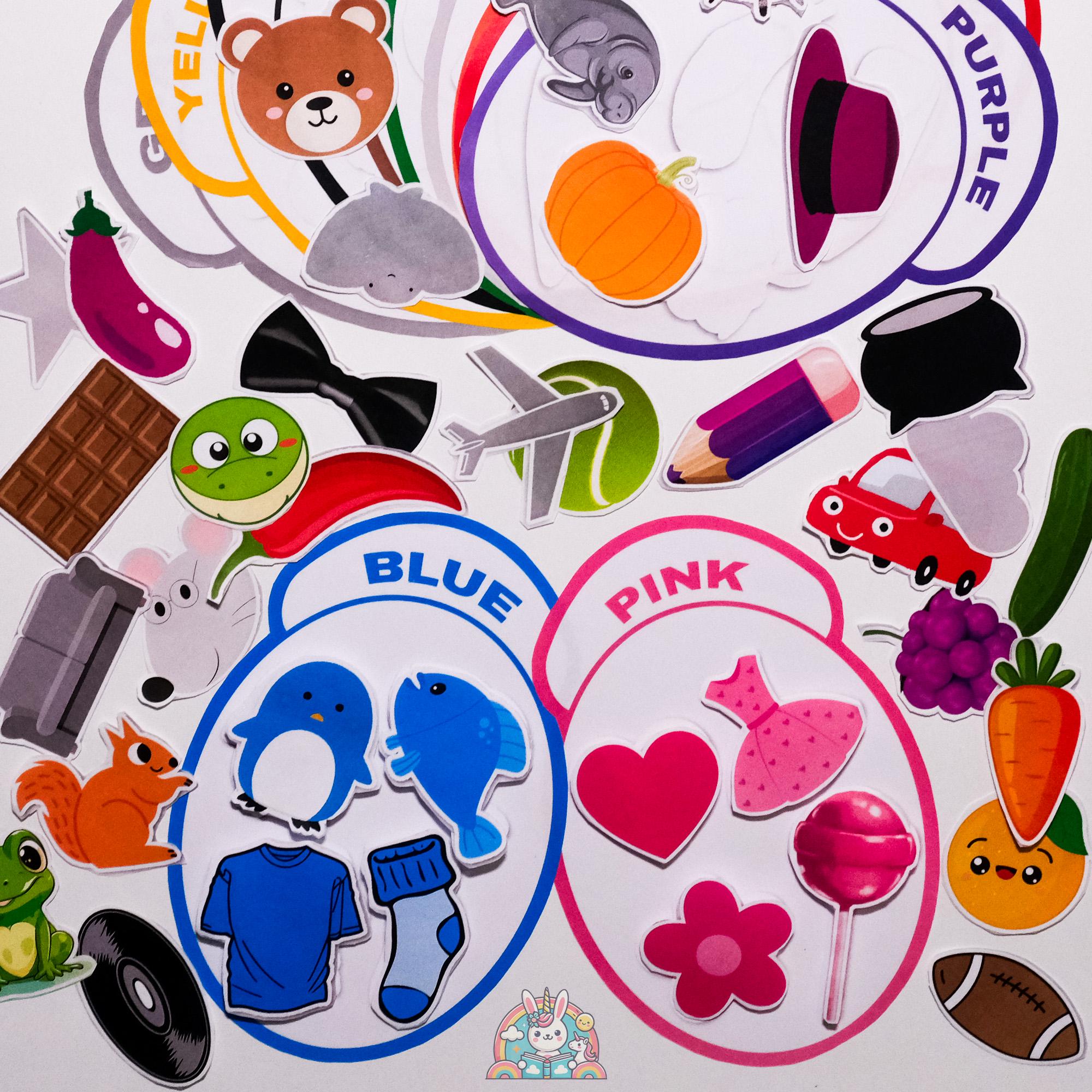 Learn Colors Cut and Paste Activity | Fun Color Matching for Kids ...