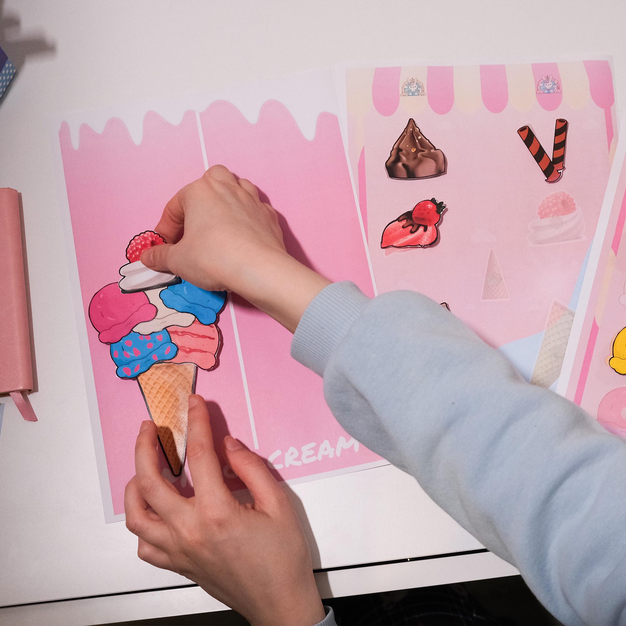 Build Your Ice Cream – Cut and Paste Activity - Etsy