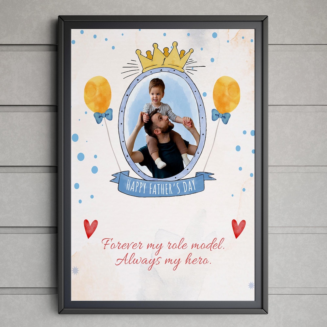 Forever My Hero – Custom Father’s Day Print From Child or Grandchild ...