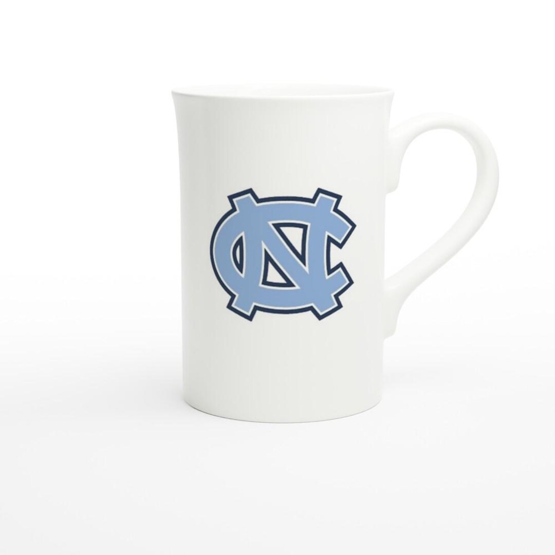 Blue and White UNC Tarheels College-inspired Mug - Abstract Coffee Cup ...