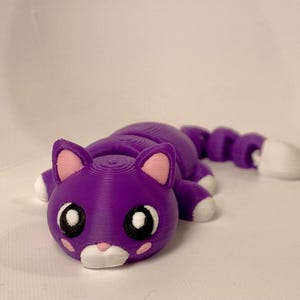 DIGITAL DOWNLOAD Cute Cat Articulated Flexi and Straw Topper STL - Etsy