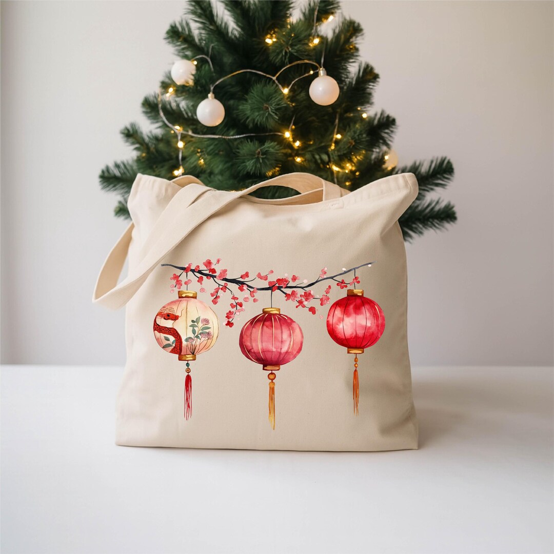 Chinese New Year Cotton Tote Bag,lunar New Year 2026 Bag,zodiac Horse ...