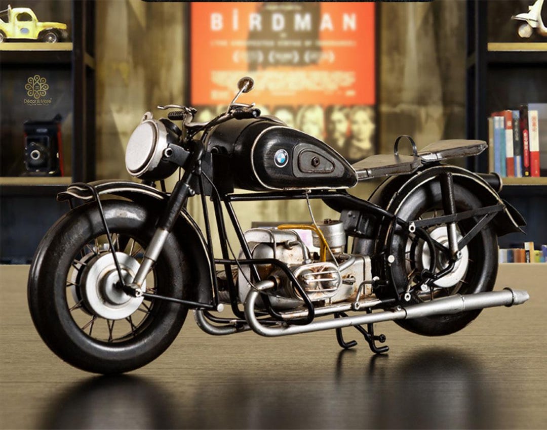BMW R60 Retro Motorcycle Model Art Gifts Handmade - Etsy