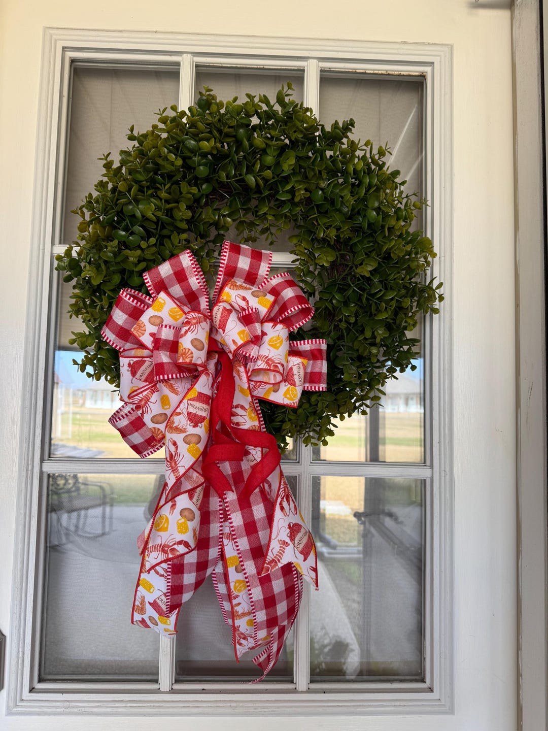 Louisiana Crawfish Boil Wreath With Shrimp, Potatoes and Corn - Etsy