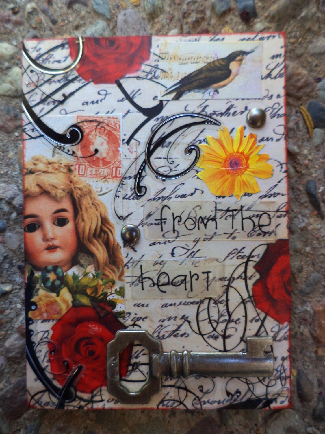 From the Heart Inspirational Conceptual ACEO Artist Trading Card ...