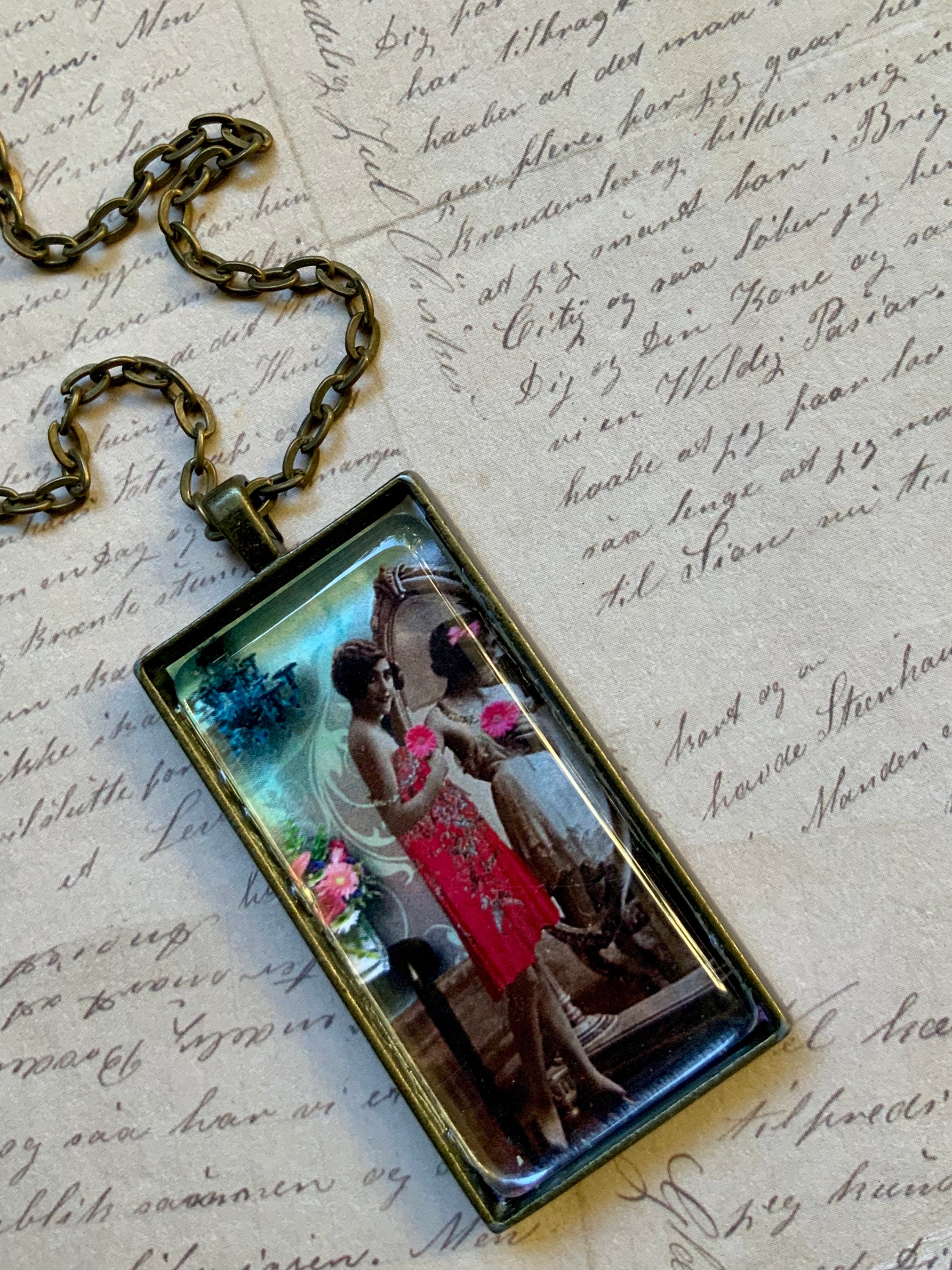 A Different Reflection Pendant Necklace on Etsy Art Necklaces Boho ...