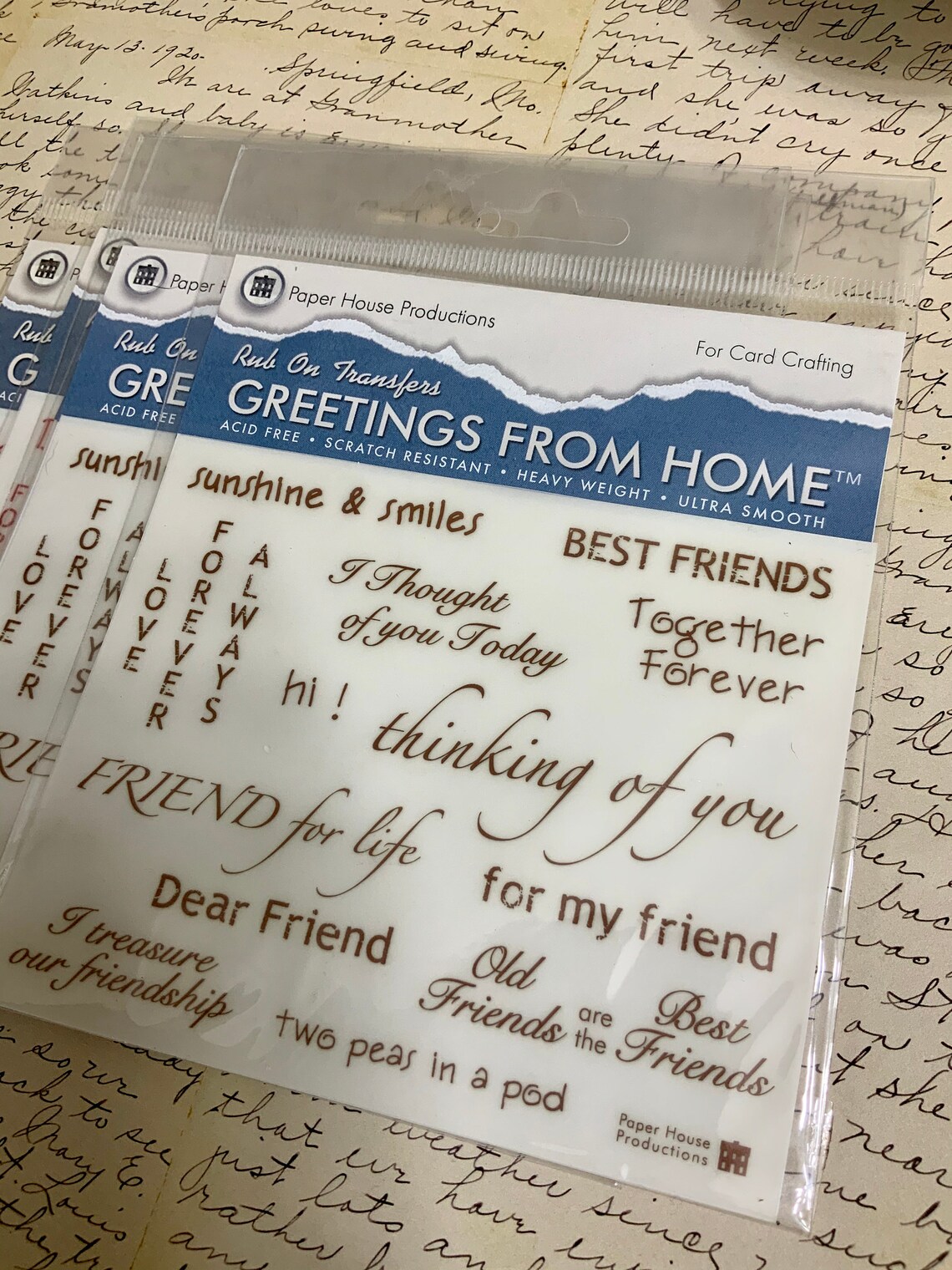 Valentines Day Friend Rub Ons Words and Phrases Card Making - Etsy