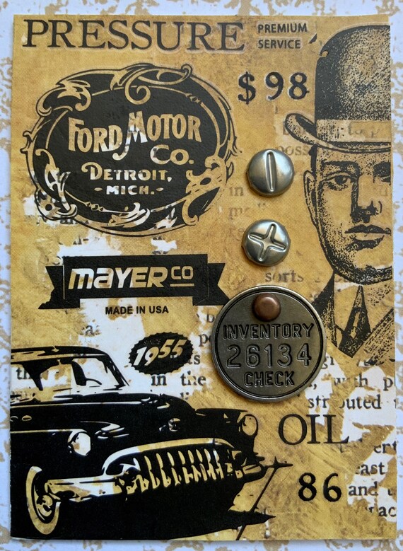 Ford Motor Co. Artist Trading Card Masculine Art Original | Etsy