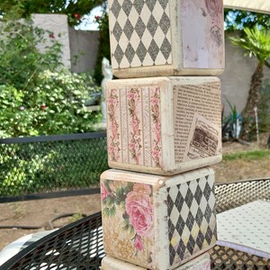 6 Sides to Every Story Mixed Media Blocks Altered Art Baby Blocks ...