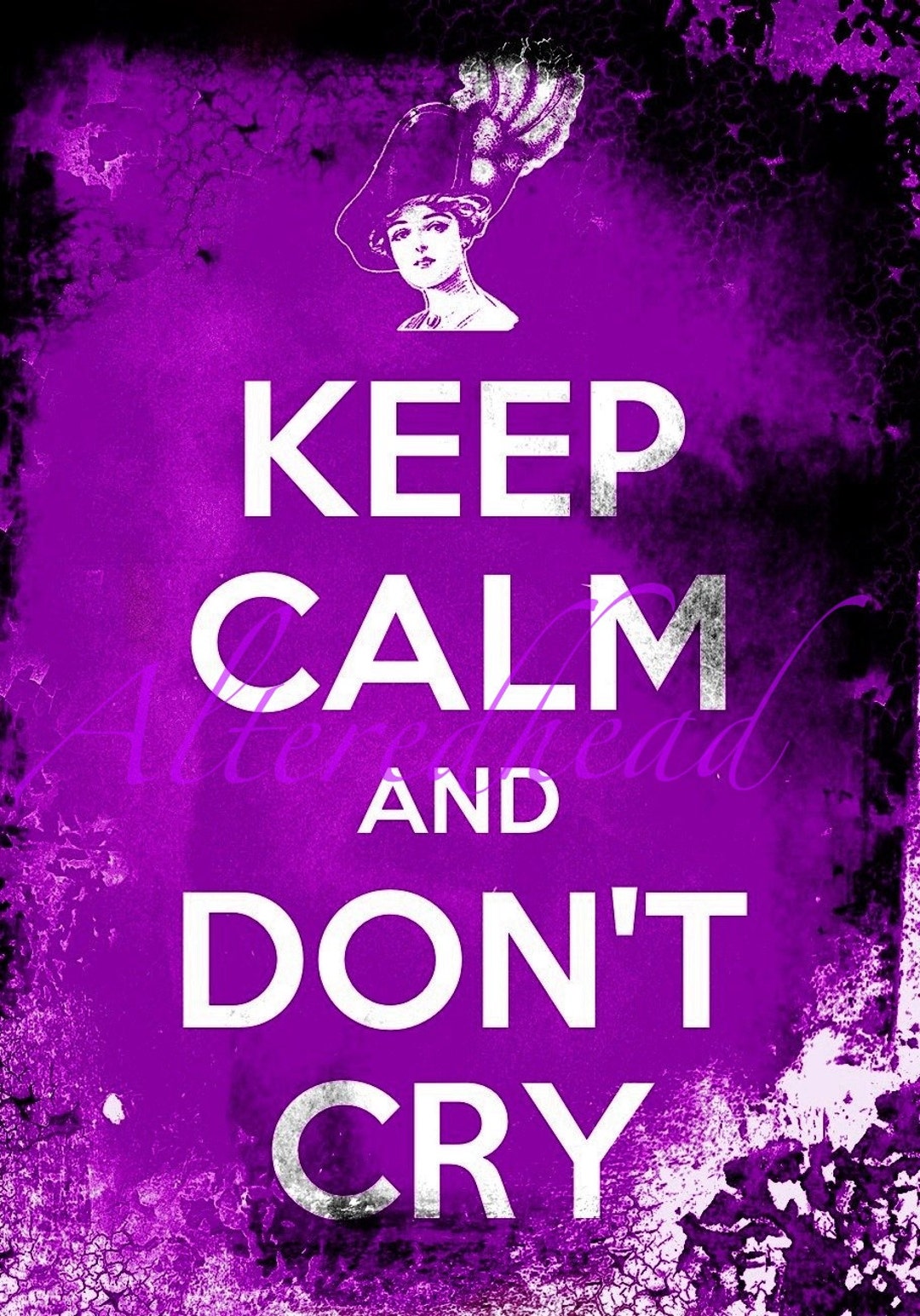 Keep Calm Don't Cry, 5x7 Photo Print Illustration Print by ALTEREDHEAD ...