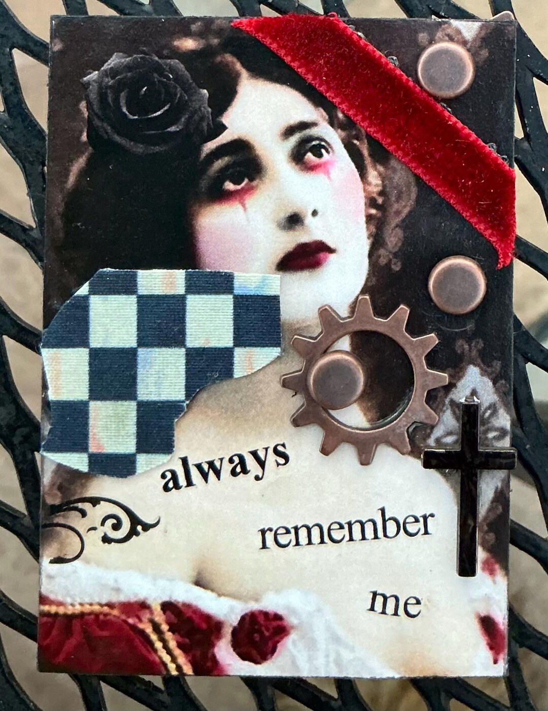 Remember Me Gothic Artist Trading Card /ACEO Alteredhead on Etsy Gothic ...