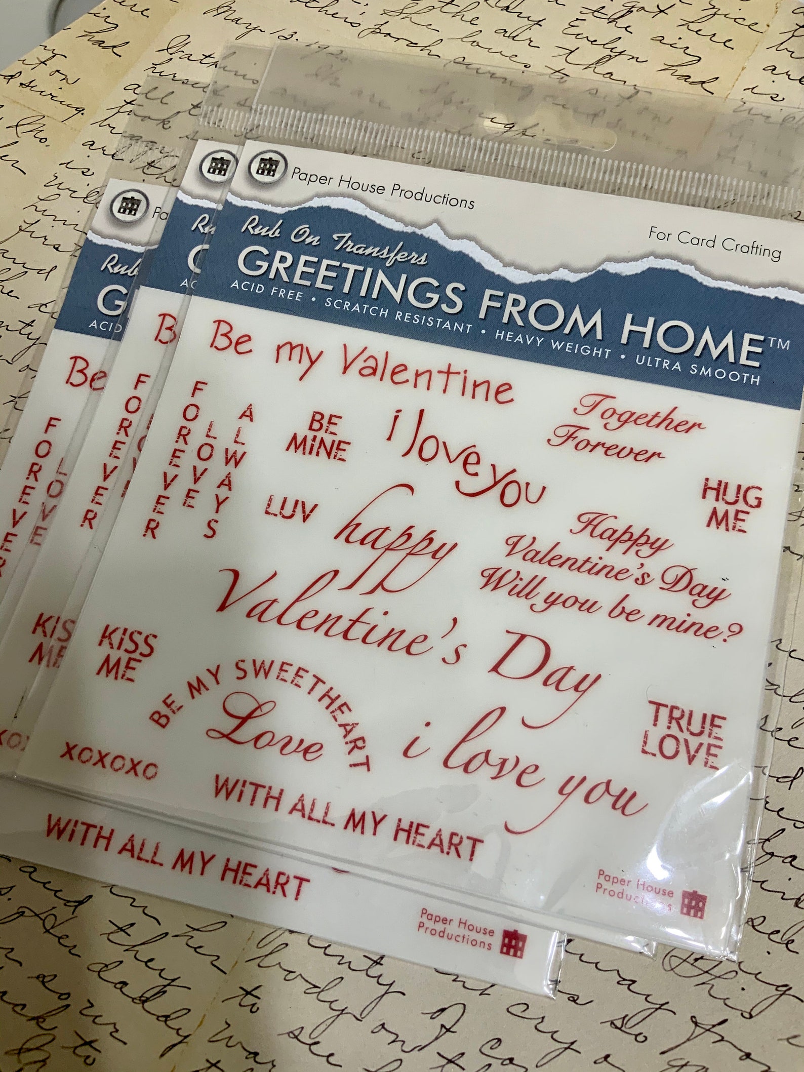 Valentines Day Friend Rub Ons Words and Phrases Card Making - Etsy