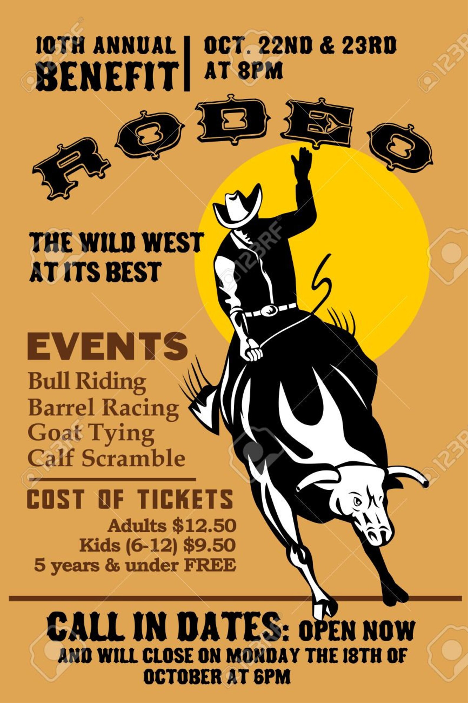 Rodeo Posters 5 Images - Etsy