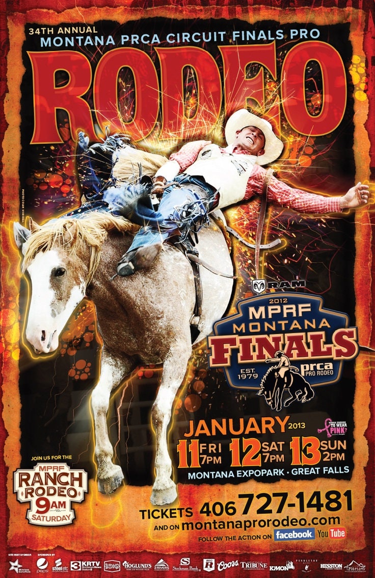 Rodeo Posters 5 Images - Etsy