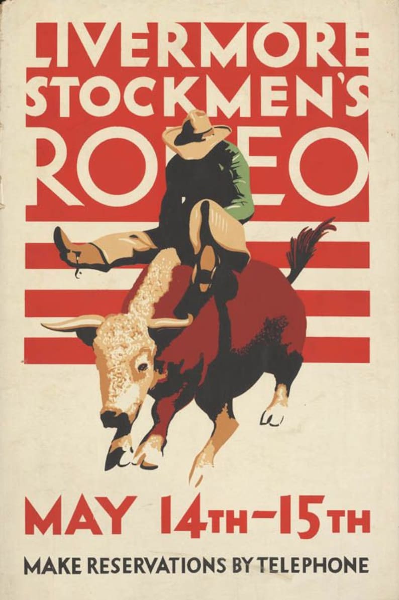 Rodeo Posters 5 Images - Etsy