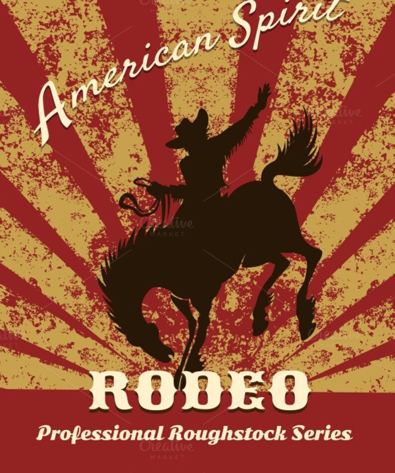 Rodeo Posters 5 Images - Etsy