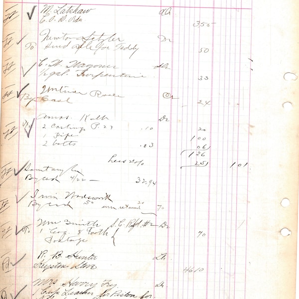 1800s Ledgers - Etsy