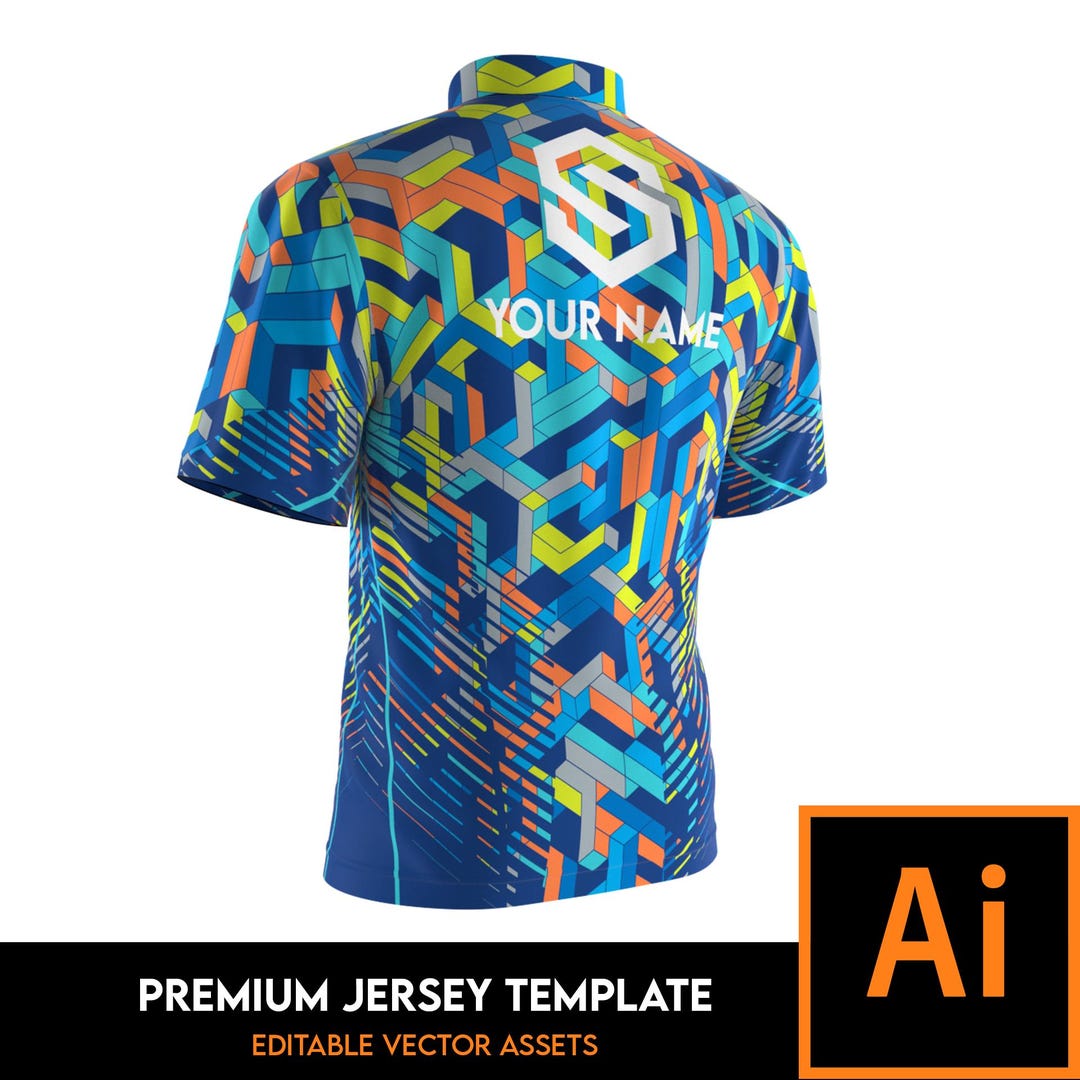 Jersey Professional Design Template - GEO - Etsy