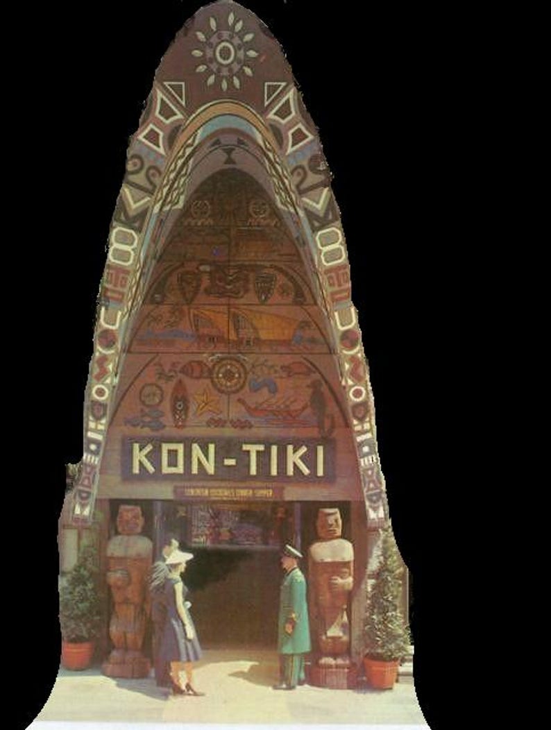 Tiki Shelf to Display Your Polynesian Themed Mugs or Other Items. - Etsy