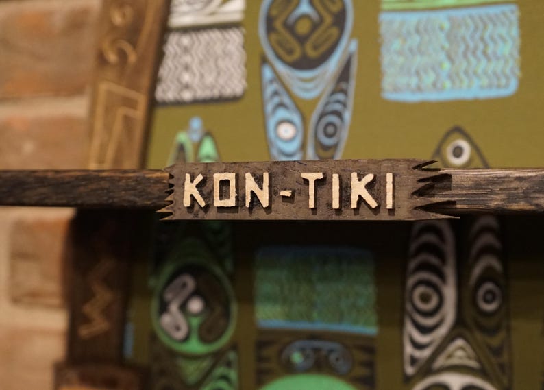 Tiki Shelf to Display Your Polynesian Themed Mugs or Other Items. - Etsy