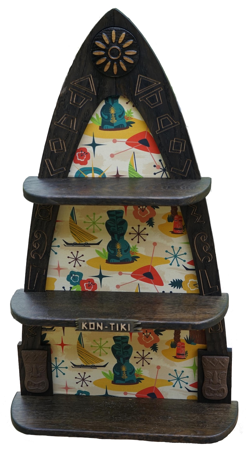 Tiki Shelf to Display Your Polynesian Themed Mugs or Other Items. - Etsy