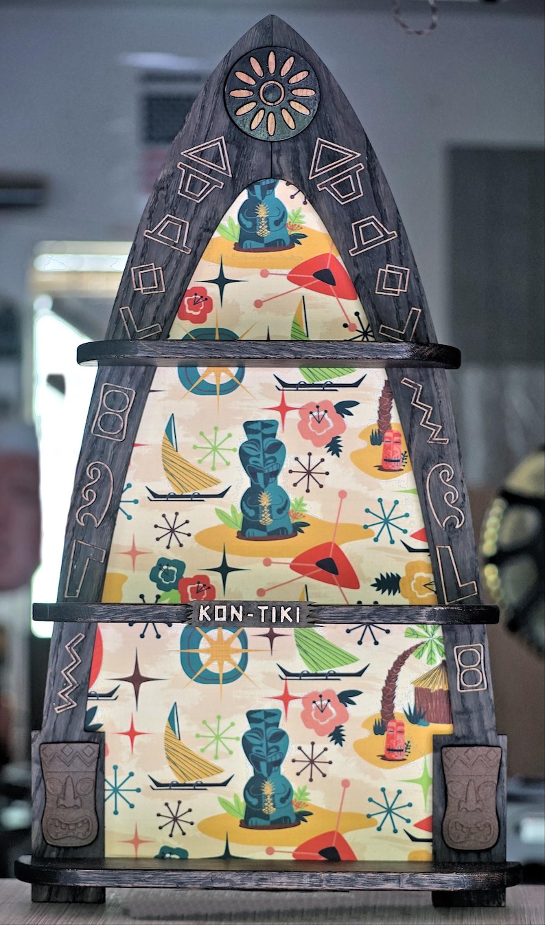 Tiki Shelf to Display Your Polynesian Themed Mugs or Other Items. - Etsy