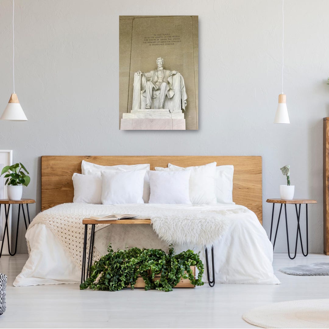 Abraham Lincoln Canvas Wall Art, Inspirational Home Decor, Historical ...