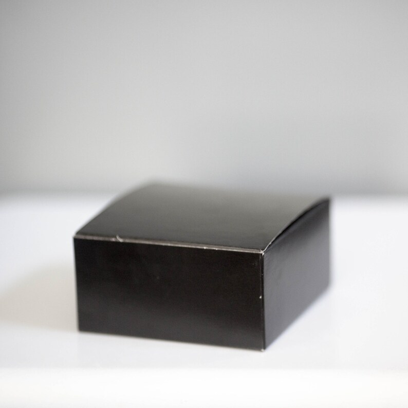 Black Gift Boxes Set of 10 4x4x2 Inch Black Tie Event - Etsy