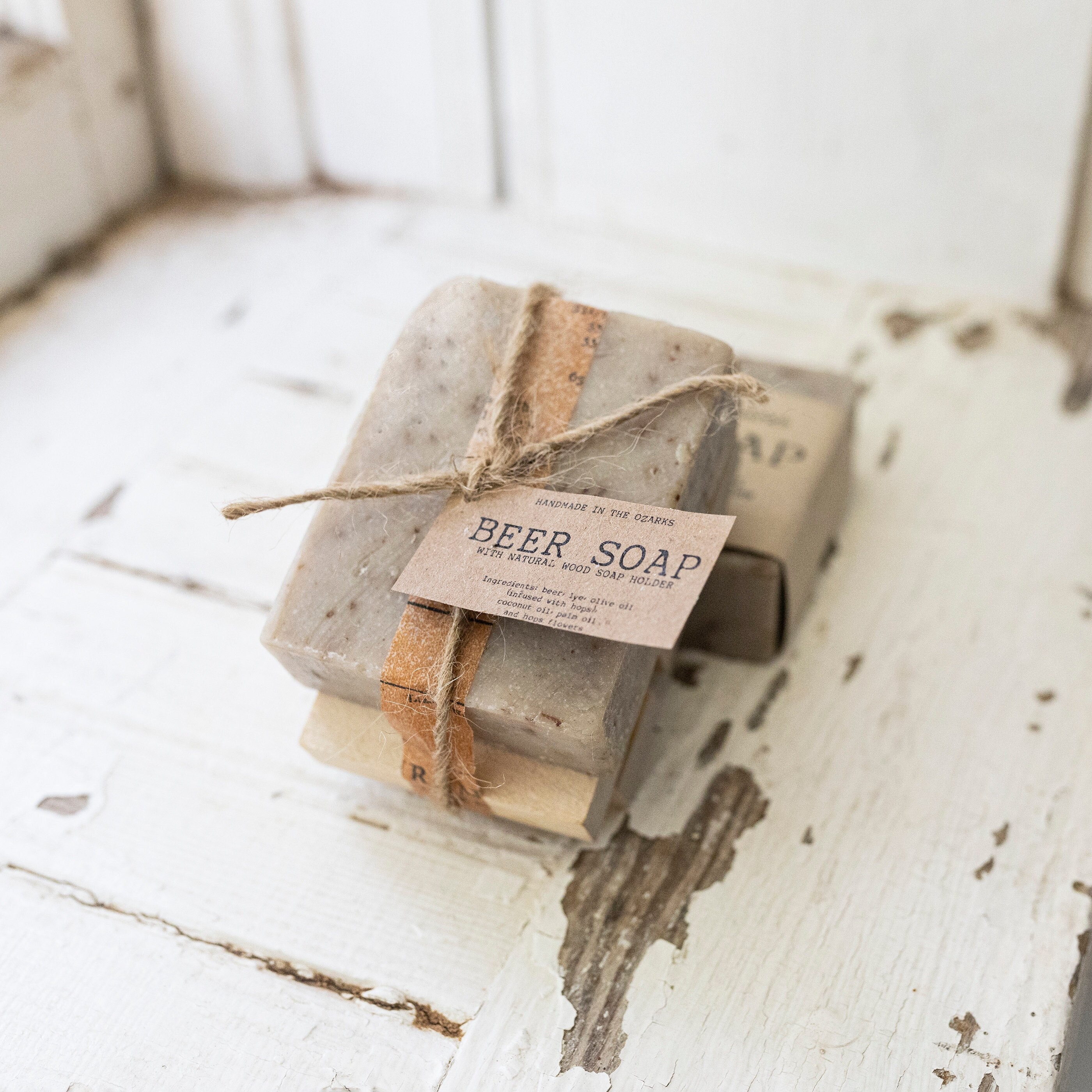 Beer Soap Gift Set | Handmade Soap, Wood Holder, Natural Detox - Etsy