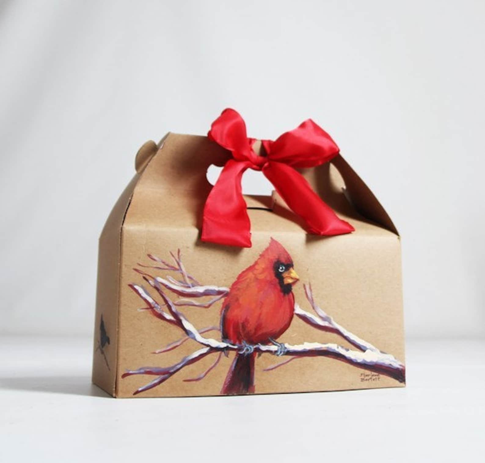 Kraft Gable Gift Box Sample – Pinstripe Texture, Natural (9.5 X 5 X 5 ...