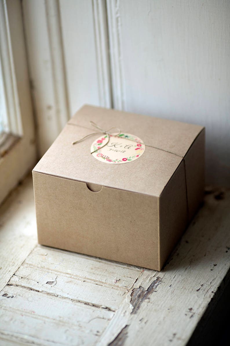 Kraft Gift Boxes 6 X 6 X 4 Inch Set of 30 - Etsy