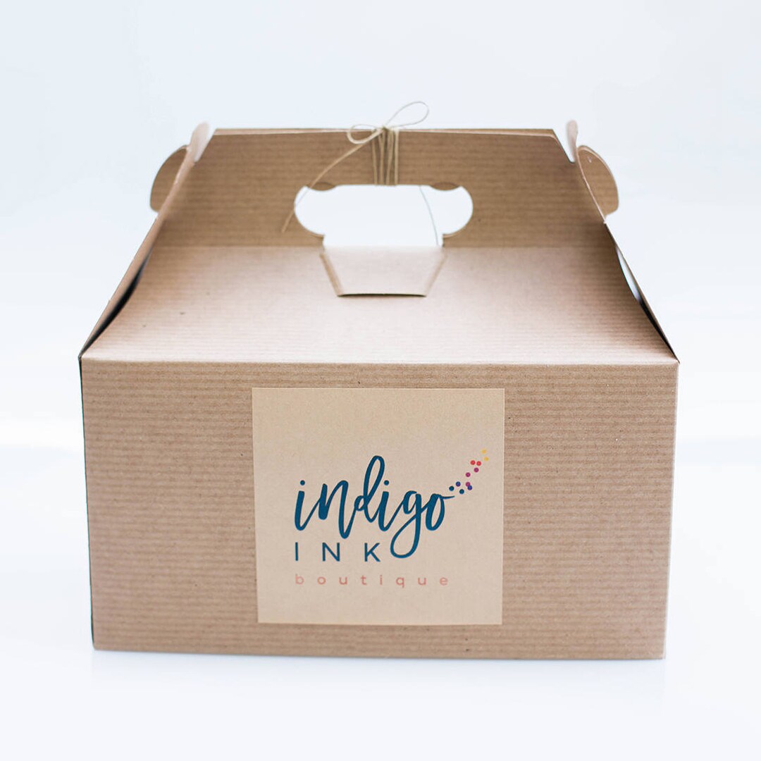 Kraft Gable Gift Boxes - Pinstripe Texture, Lot of 12 - Etsy UK