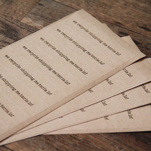 Custom Text 100 Kraft Labels - Etsy