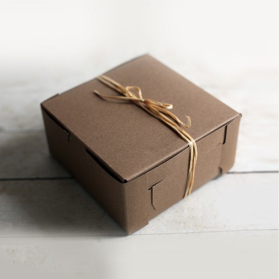 5 2x2x4 inch Kraft Brown Gift Box Tuck Top Floral & Garden Crafts Craft ...
