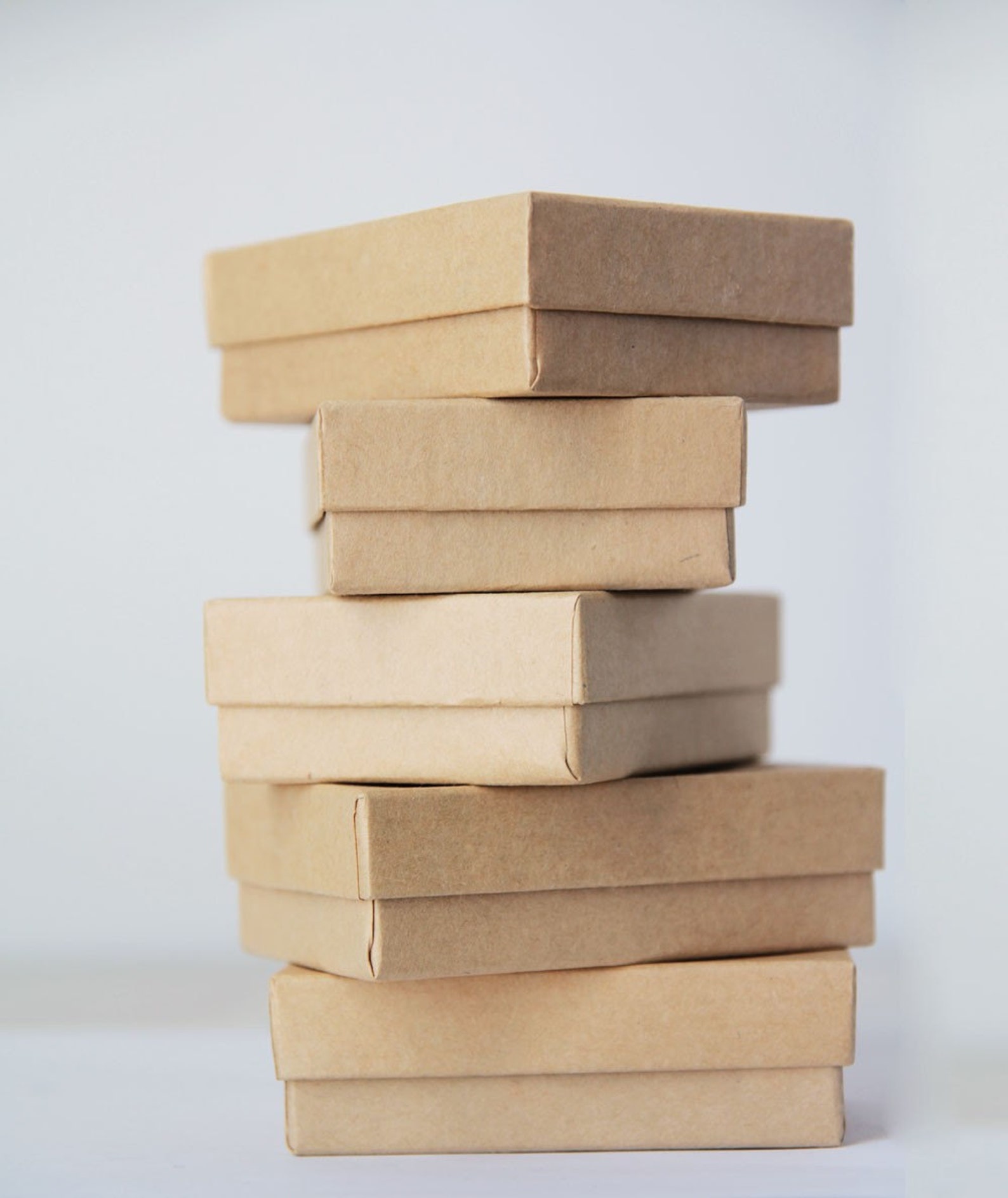 20 Kraft Jewelry Boxes Filled With Cotton 3-1/16 X 2-1/8 X 1 - Etsy