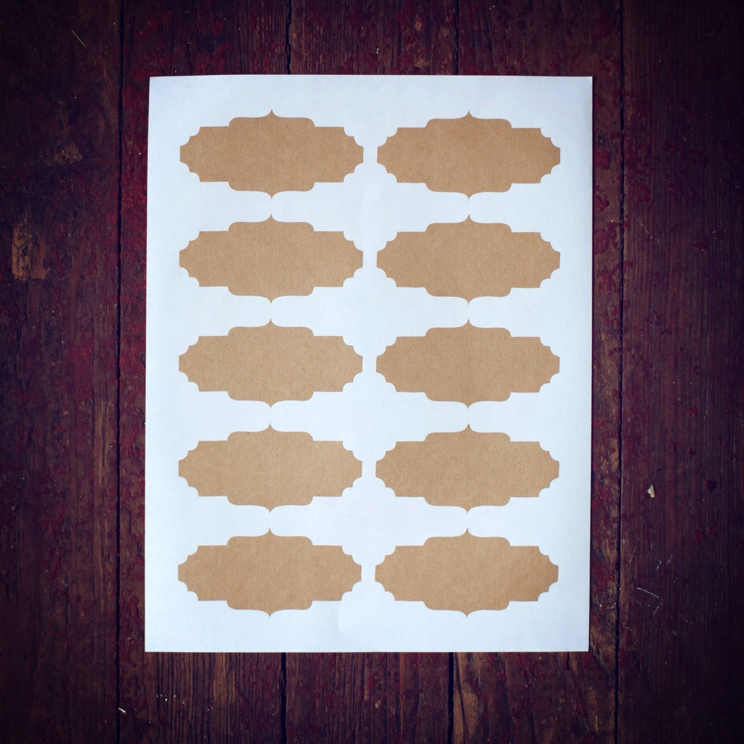 10 Blank Decorative Stickers- 3.5" X 1.75" - Etsy