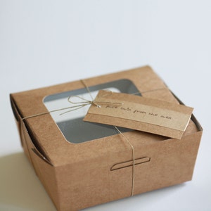 Set of 50 - Kraft Compostable Salad Boxes - Wedding Pie Boxes, Cake ...