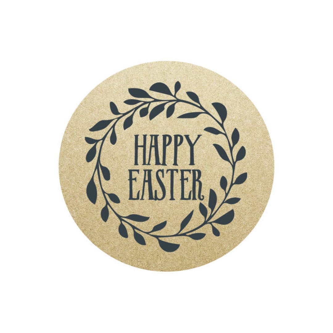 Happy Easter Circle Stickers - 1.67 In- Set of 24 - Easter Stickers ...