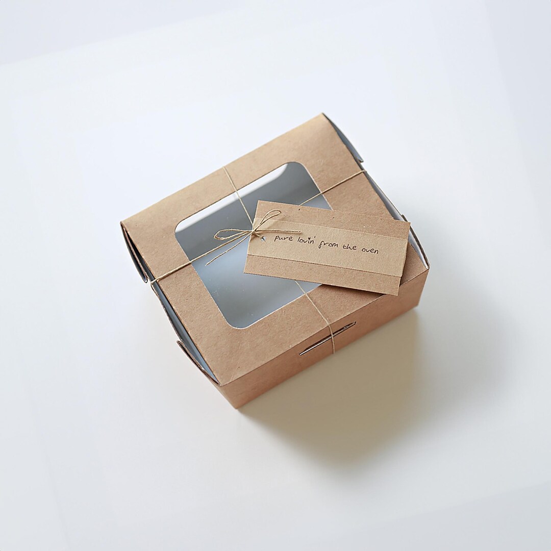 Kraft Brown Food Box Set – 5x5x3" Compostable Takeout Container - Etsy