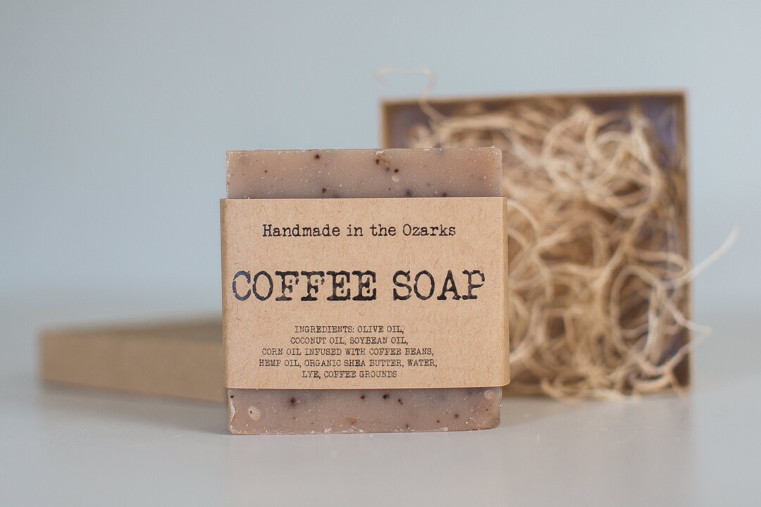 COFFEE Soap Bar- 5 Oz - Exfoliating and Moisturizing Handmade Soap - Etsy