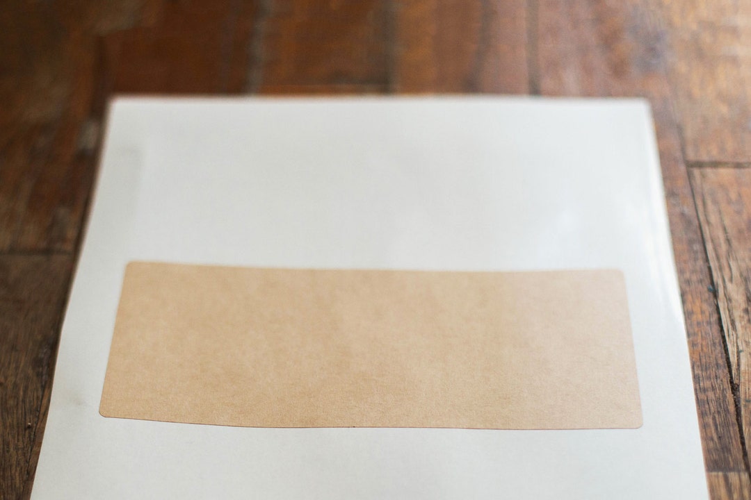 Kraft Sticker Labels 7in X 3 In Set of 12 Blank or With - Etsy